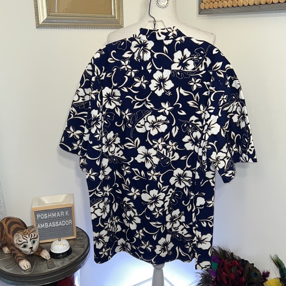 The Hawaiian Original | Shirts | Blue Hawaiian Print Button Up Short ...